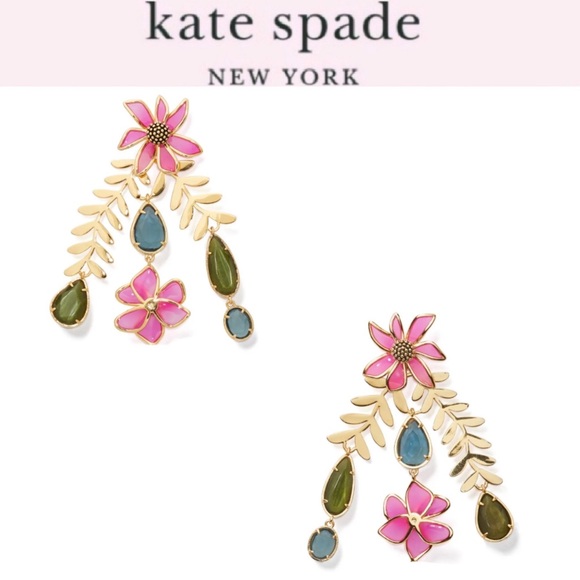 kate spade | Jewelry | Kate Spade New York Wild Garden Statement Drop ...